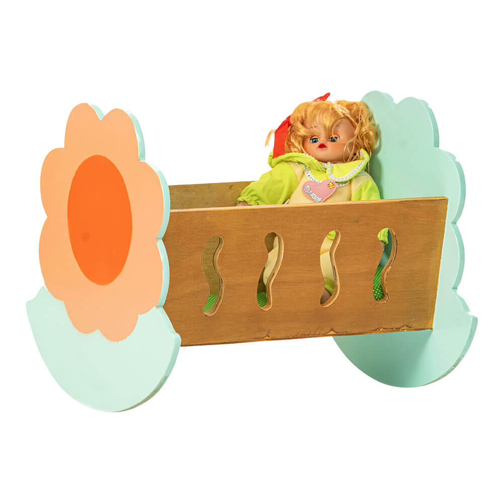 Flower Cradle with Doll For Kids | Playfurn